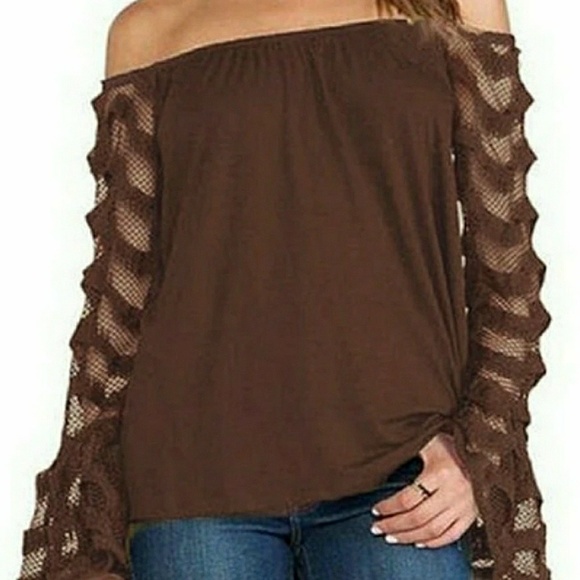 Boutique By The Bay | Tops | Xl Only Network Off Sholder Top Mesh Bell ...